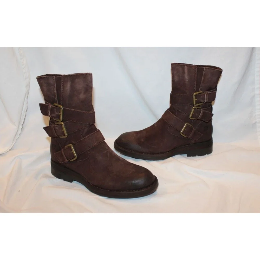 Born | Shoes | Born Mayne Womens Distressed Italian Suede Leather Boots ...